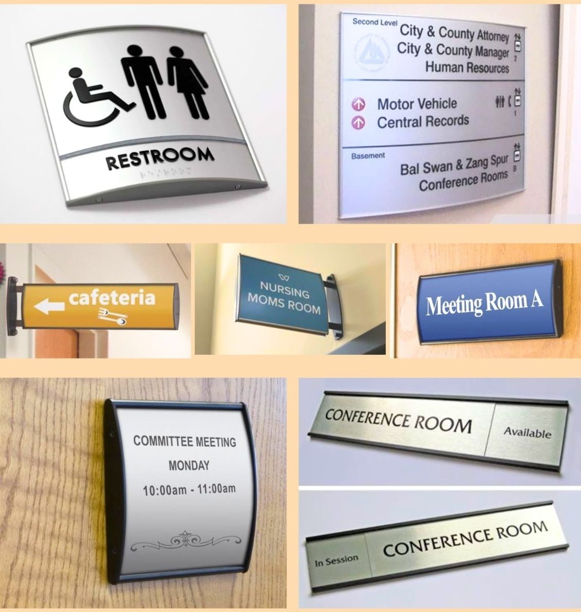 Aluminium Modular Signages - Designtech Sign and Display